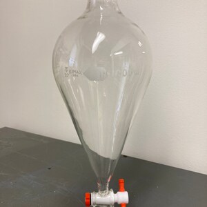 Vintage Separatory Funnel Glass 1000 Ml - Etsy