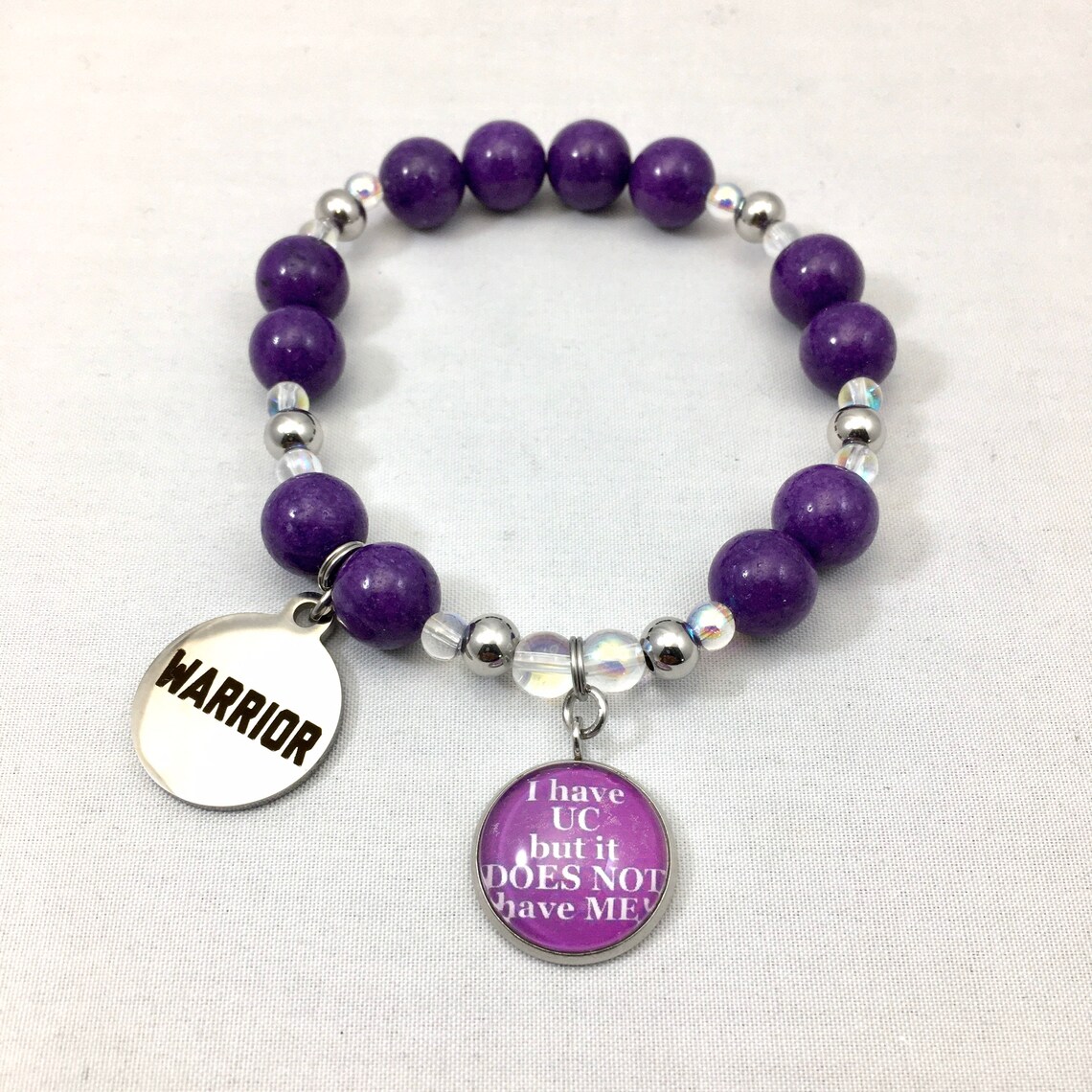 Ulcerative Colitis Awareness Stainless Steel Photo Charm With | Etsy