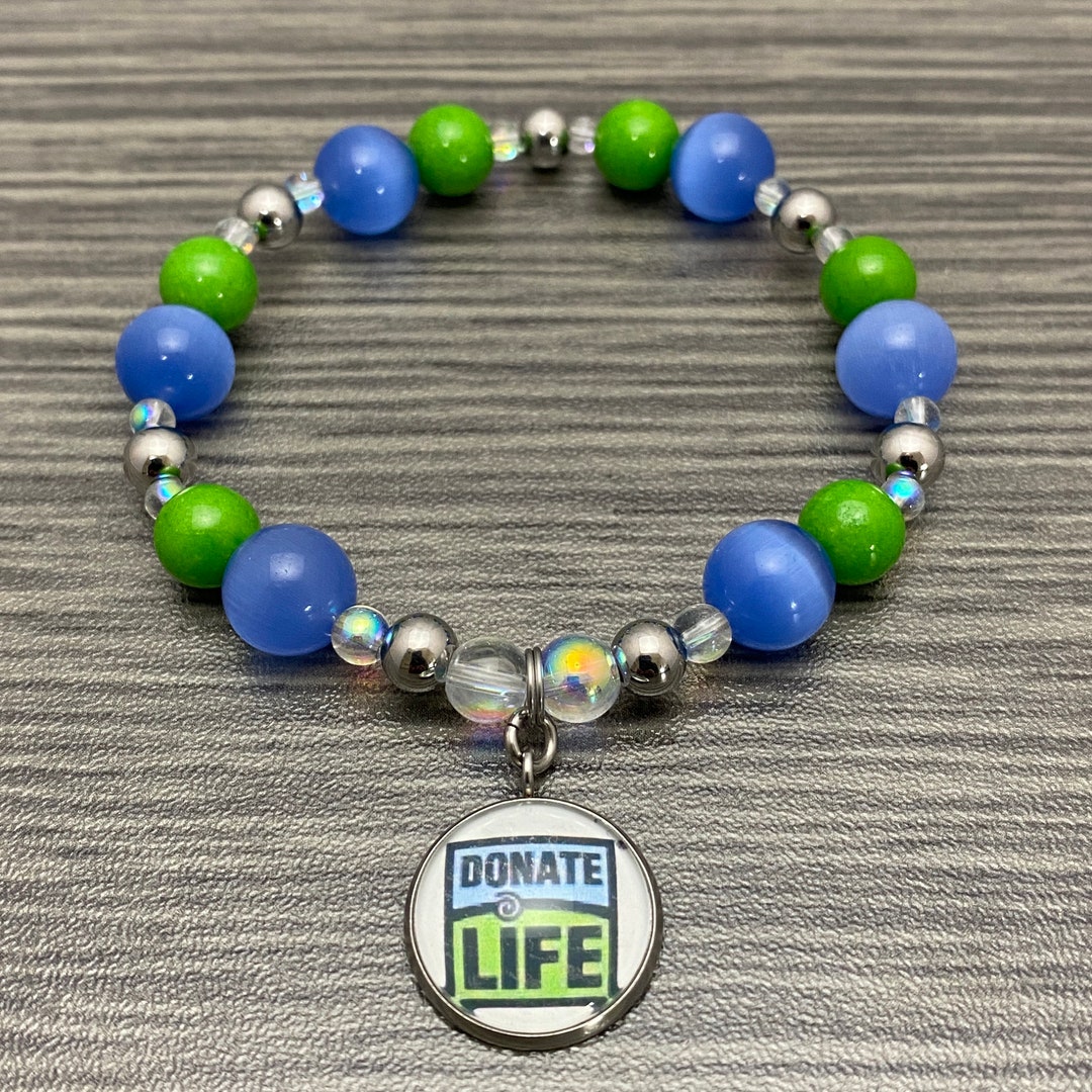 Donate Life Awareness Stainless Steel Photo Charm With - Etsy