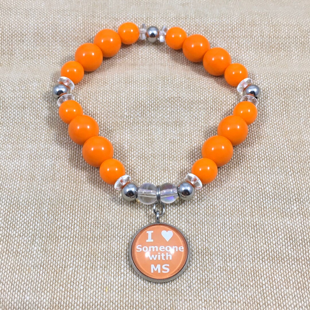 MS Multiple Sclerosis Awareness "i Love Someone With" Stainless Steel ...