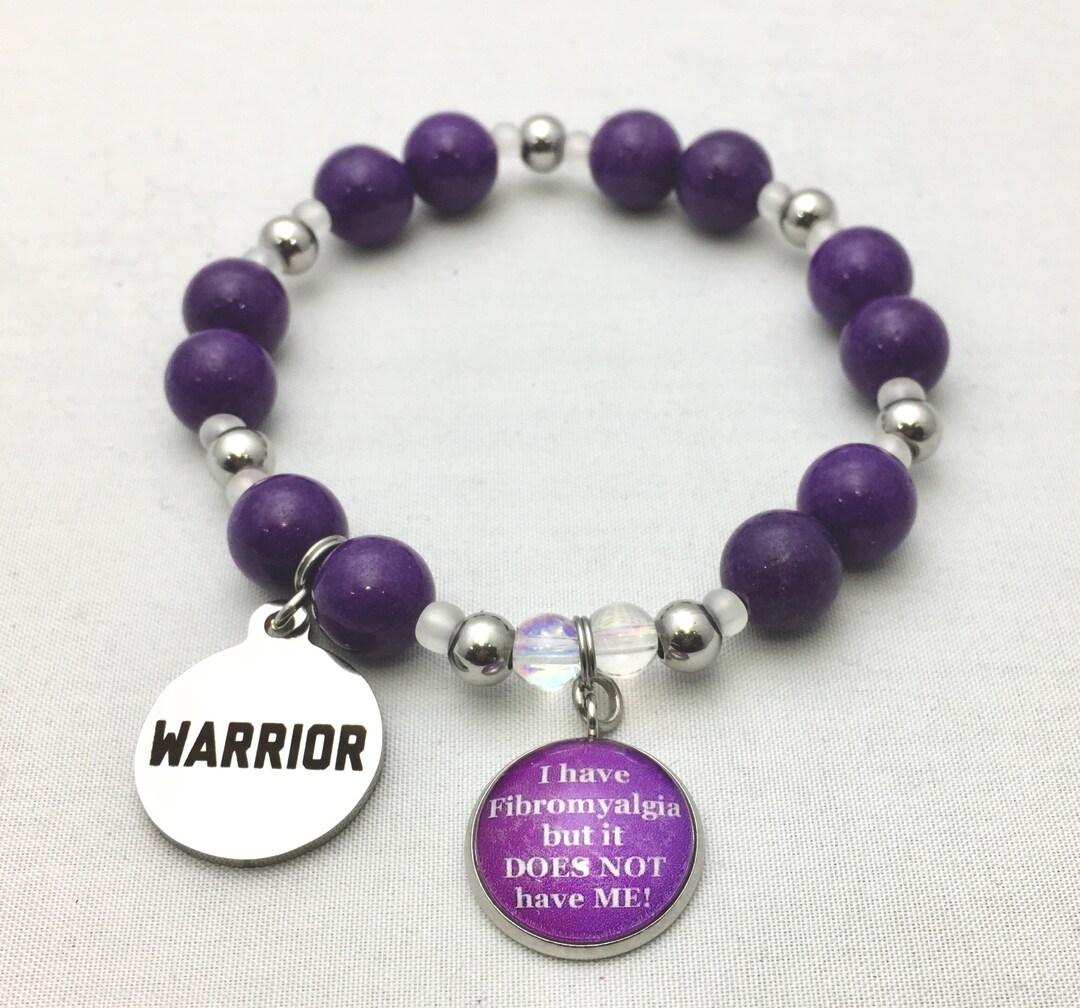 Fibromyalgia Awareness Stainless Steel Photo Charm With Stainless Steel ...