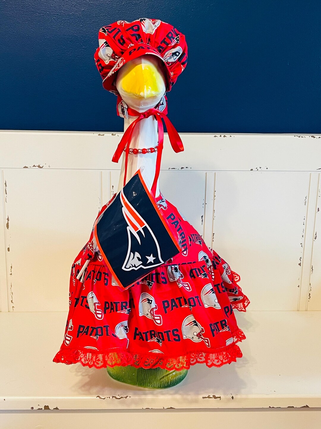 Patriots Goose Outfits/goose Outfits/porch Goose/lawn Goose/garden ...