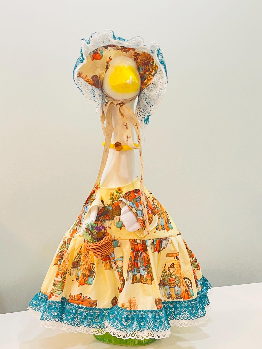 Fall Goose Outfit/large Goose Clothes/porch Goose Outfit/garden Goose ...