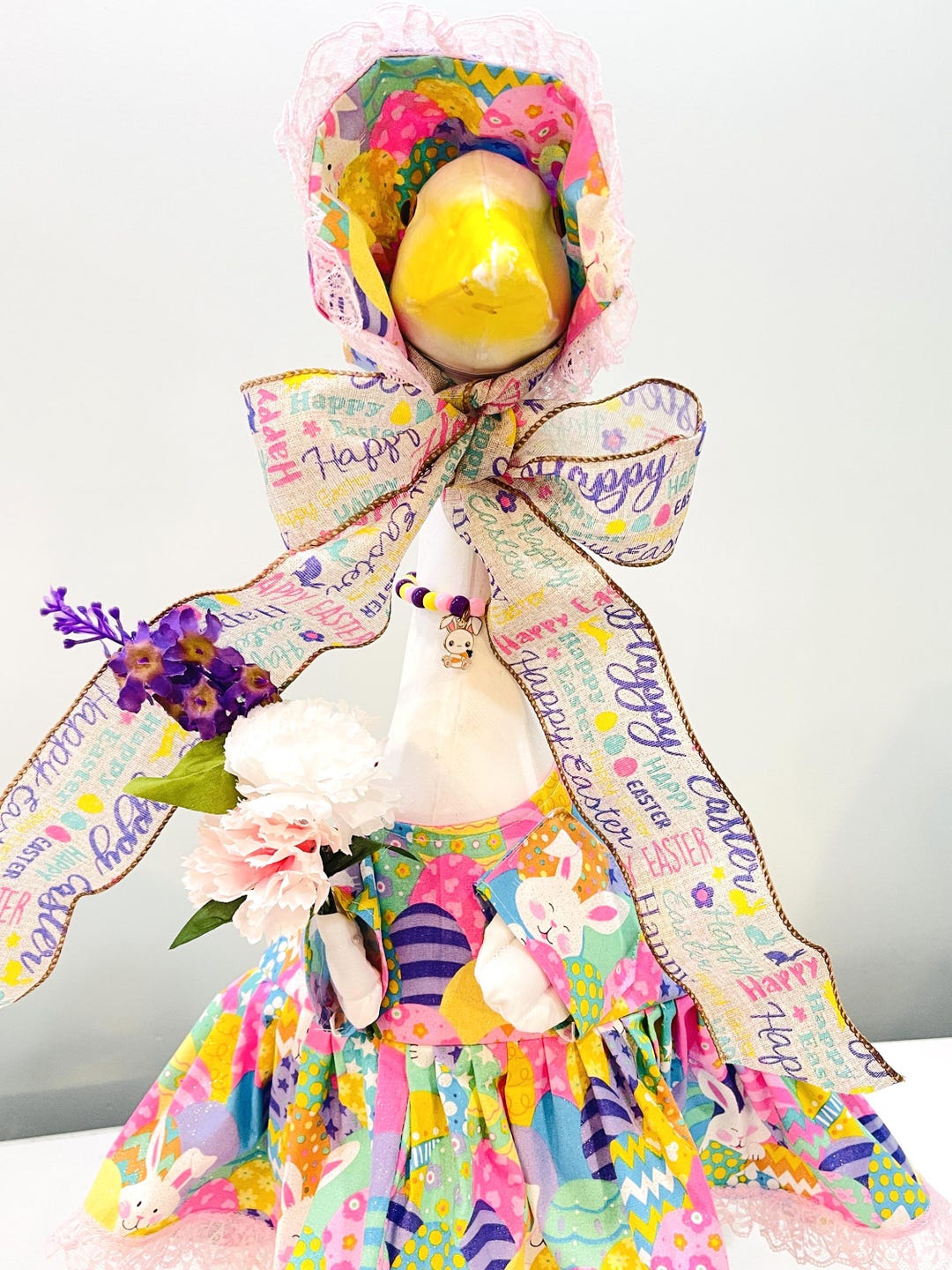 Easter Goose Outfit/lawn Garden Goose/goose Outfits/porch Goose/large ...