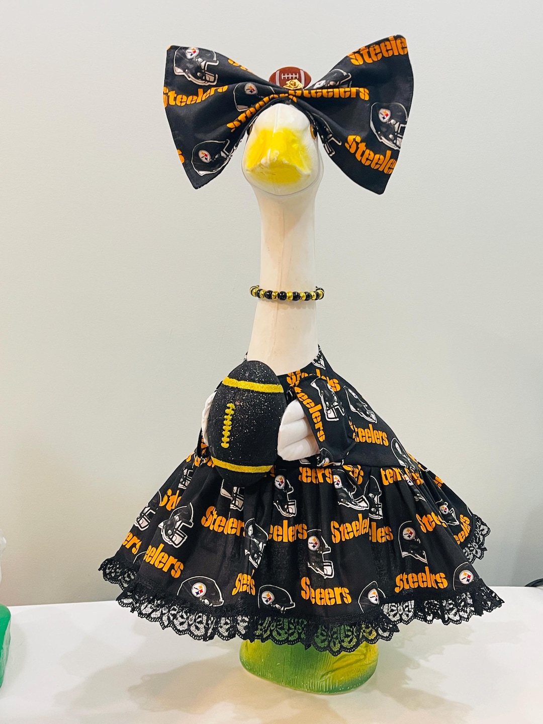 Steelers Goose Outfits/goose Outfits/porch Goose/lawn Goose/garden ...