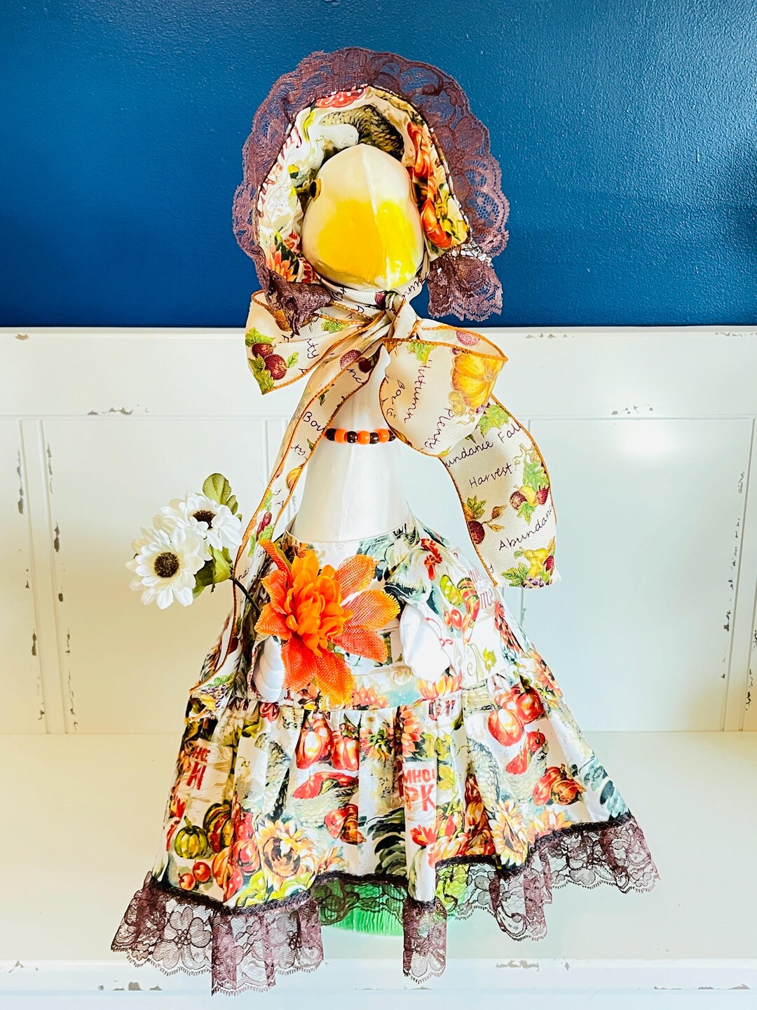 Fall Goose Outfit/large Goose Clothes/porch Goose Outfit/garden Goose ...