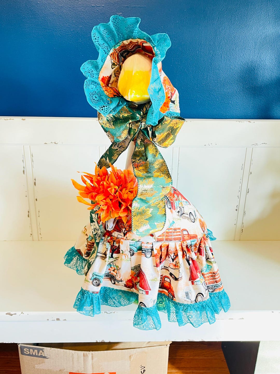 Fall Goose Outfit/large Goose Clothes/porch Goose Outfit/garden Goose ...