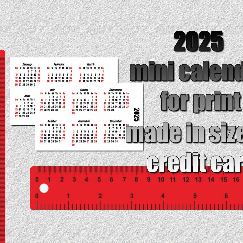 Mini Calendars - Etsy