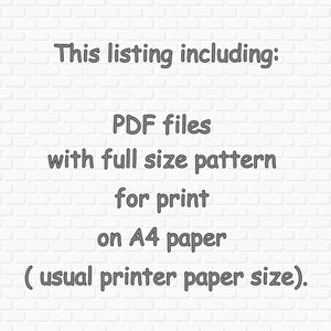 DIY 9 Inches Fleece Socks, PDF Pattern for Sewing, Made in Full Size ...