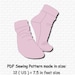 DIY 7.5 Inches Fleece Socks, PDF Pattern for Sewing Fleece Socks, Made ...