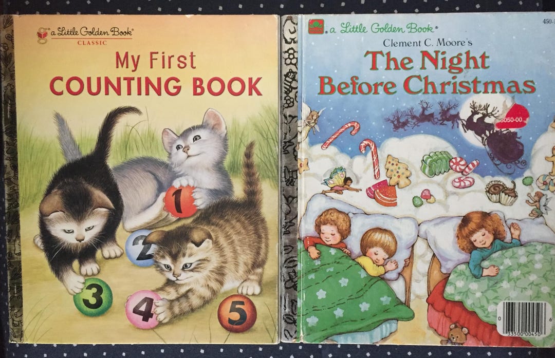 Golden Books - "my First Counting Book" and "the Night Before Christmas ...