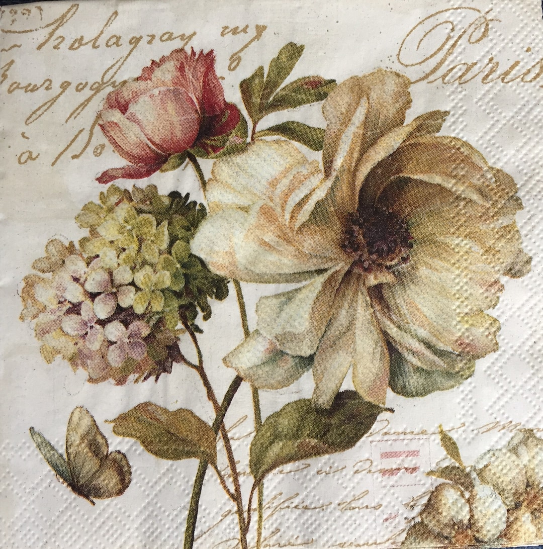 Paper Napkins - Ephemera for Decoupage, Scrapbooking, Card Making and ...