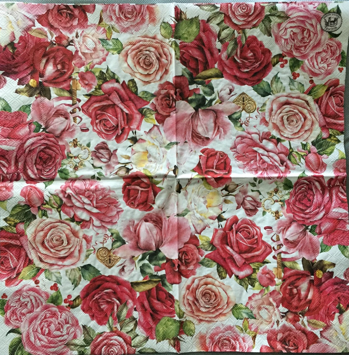 Paper Napkins Set of 4 MICHEL DESIGN WORKS Ephemera for - Etsy