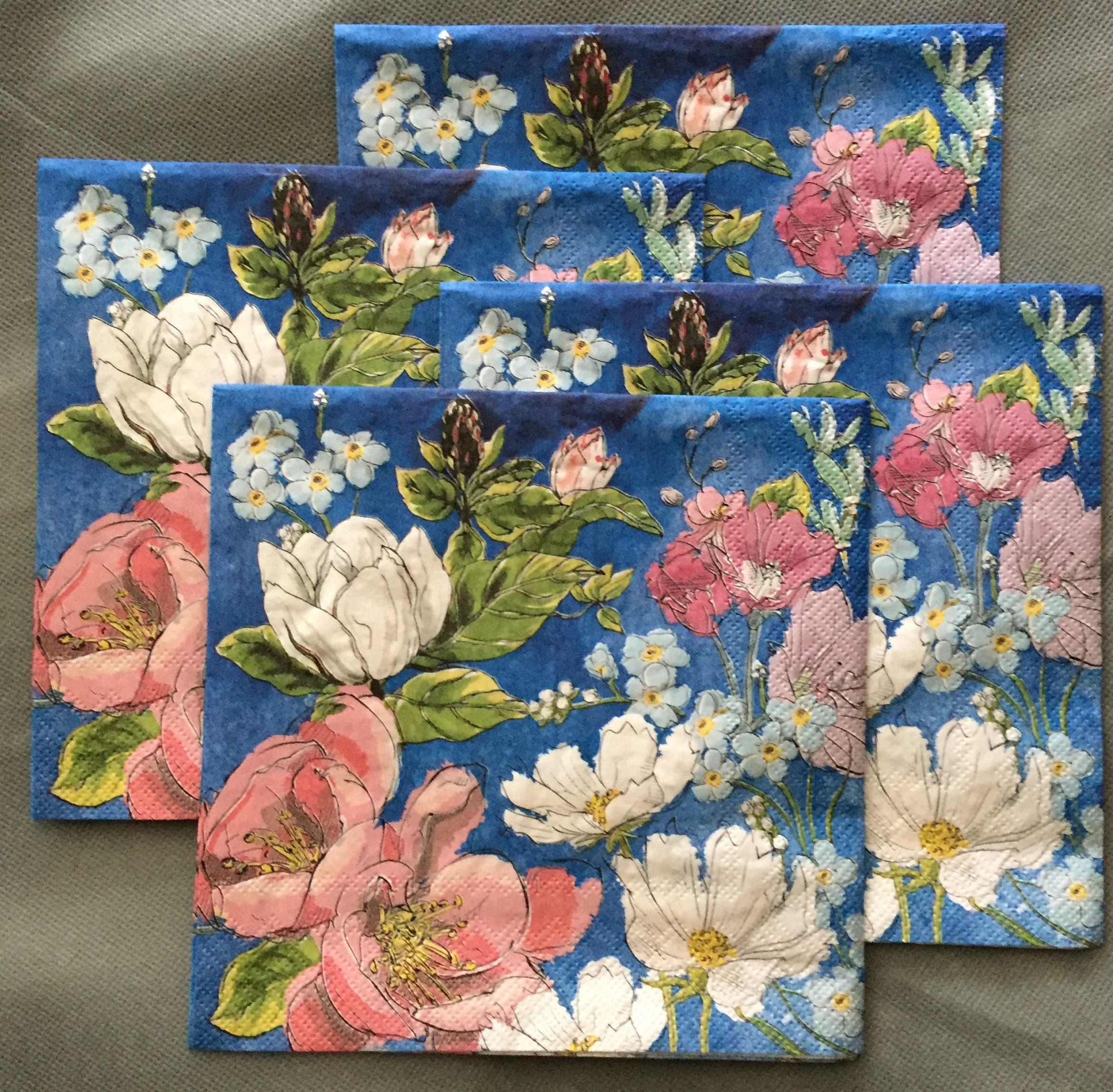 Paper Napkins Set of 4 MICHEL DESIGN WORKS Ephemera for - Etsy Canada