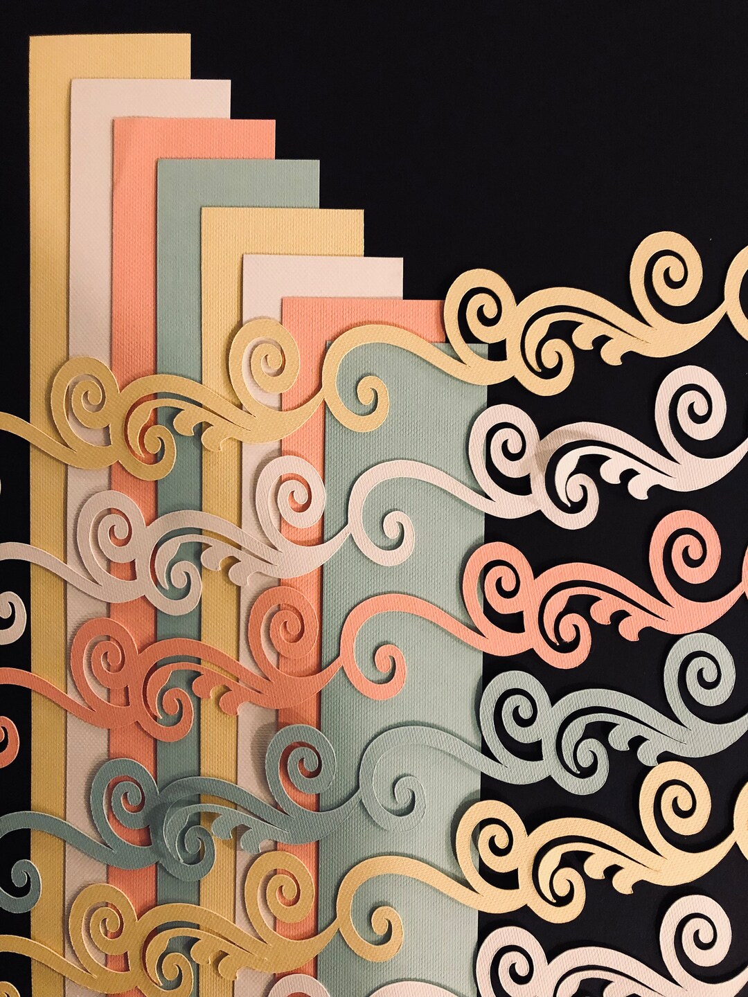 Scroll Border Set, 16 Pieces, 4 Colours, for Scrapbook Pages ...