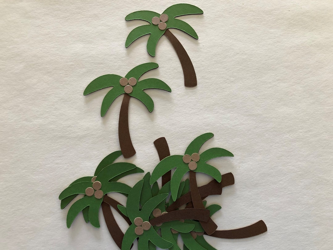 10 Layered Tropical Palm Tree Diecuts, Scrapbooking, Cardmaking ...