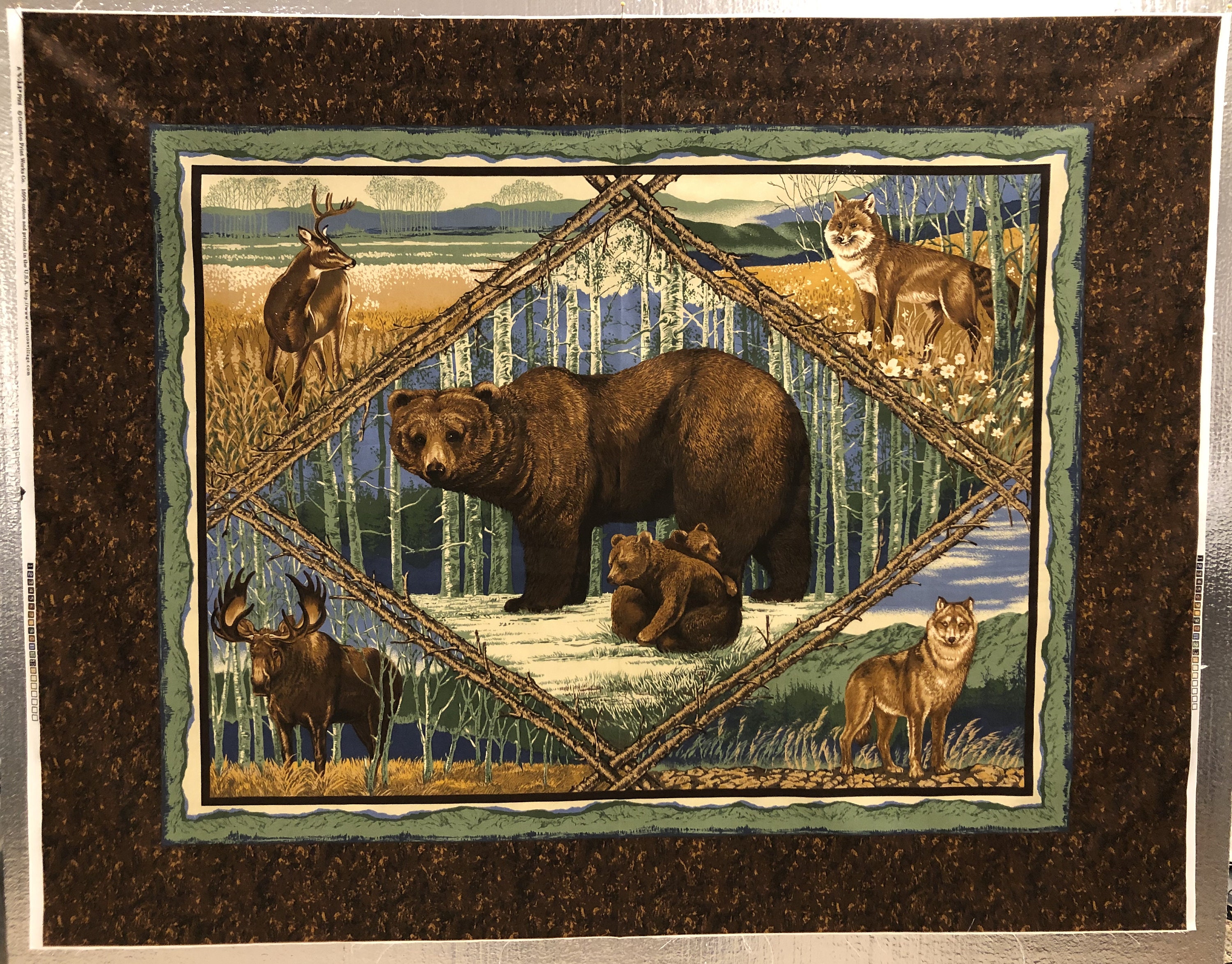 Quilting Panel Wildlife | Quilting Panel | Cotton Quilting Panel ...