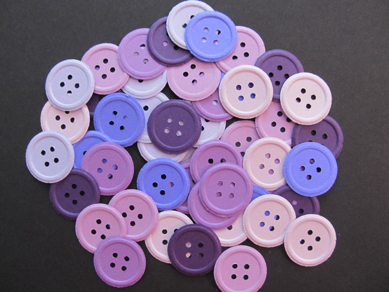 50 Martha Stewart Embossed Button Punches in Shades of Purple - Etsy