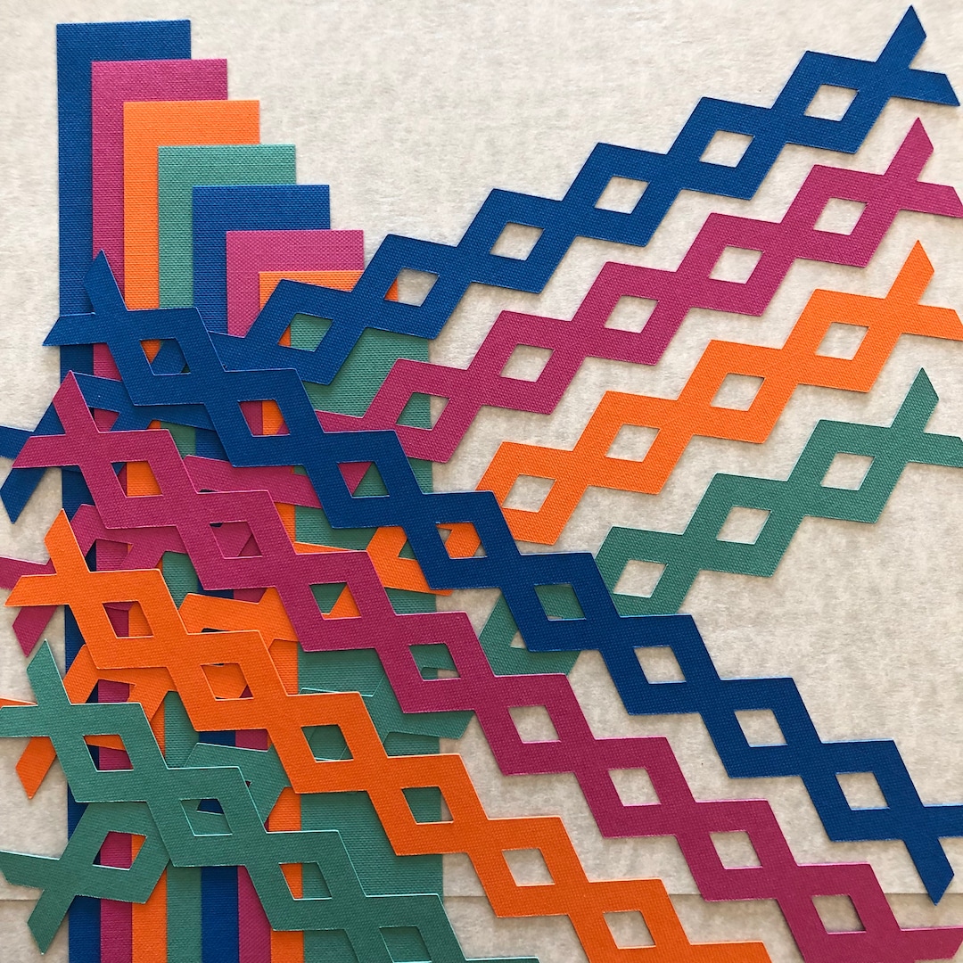 Lattice Border Set, 16 Pieces, 4 Colours, for Scrapbook Pages ...