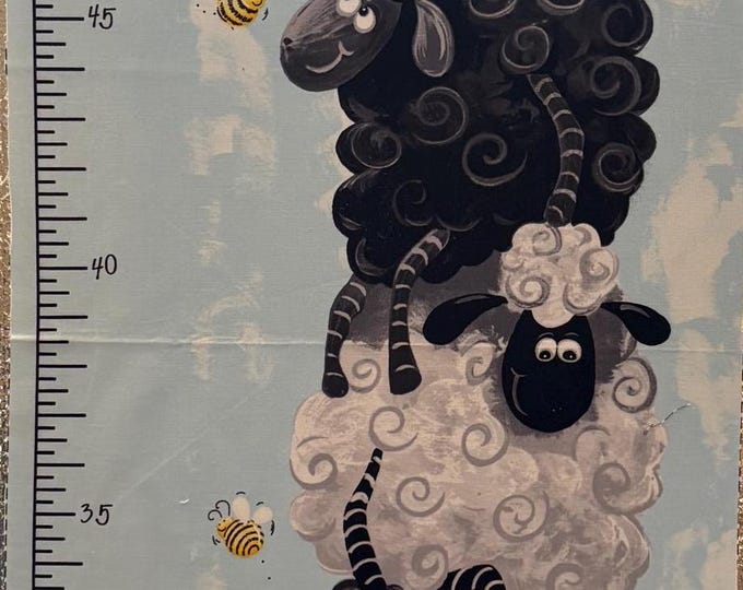 Growth Chart Panel | Lewe the Ewe Panel | Susy Bee Panel | Cotton ...