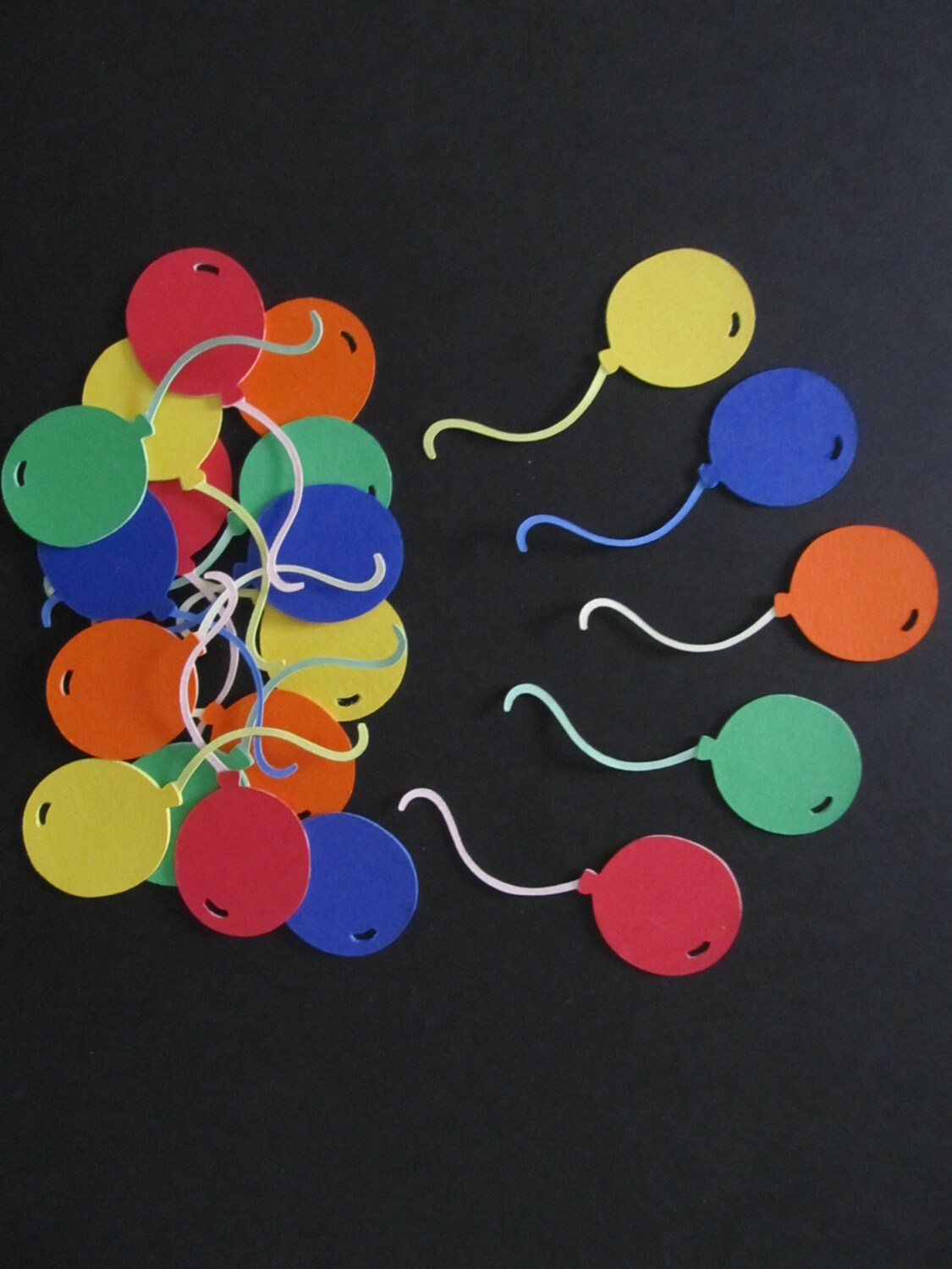 20 Layered Cardstock Balloon Die-cuts in 5 Colours as Shown | Etsy