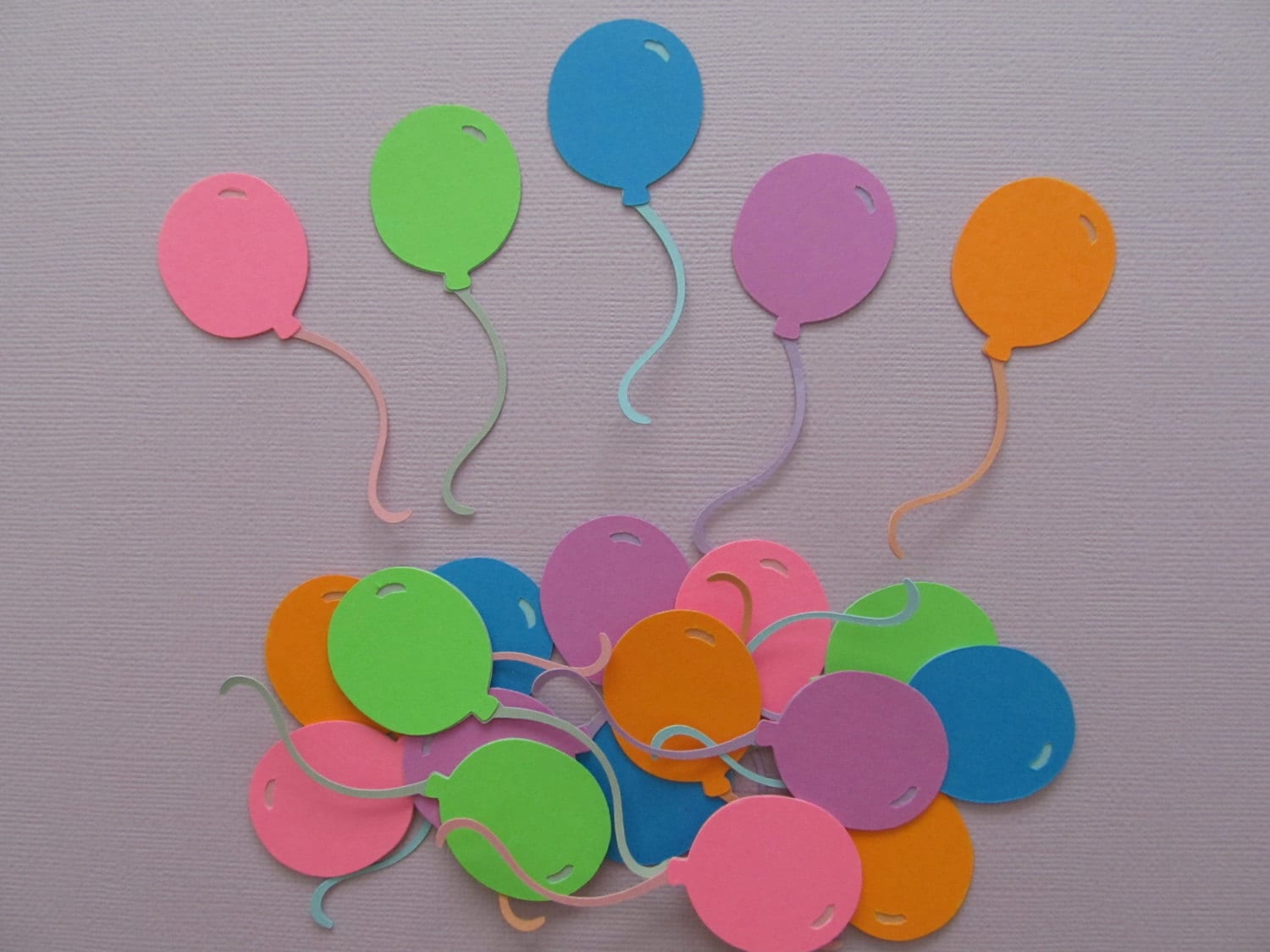 20 Layered Cardstock Balloon Die-cuts in 5 Colours as Shown | Etsy