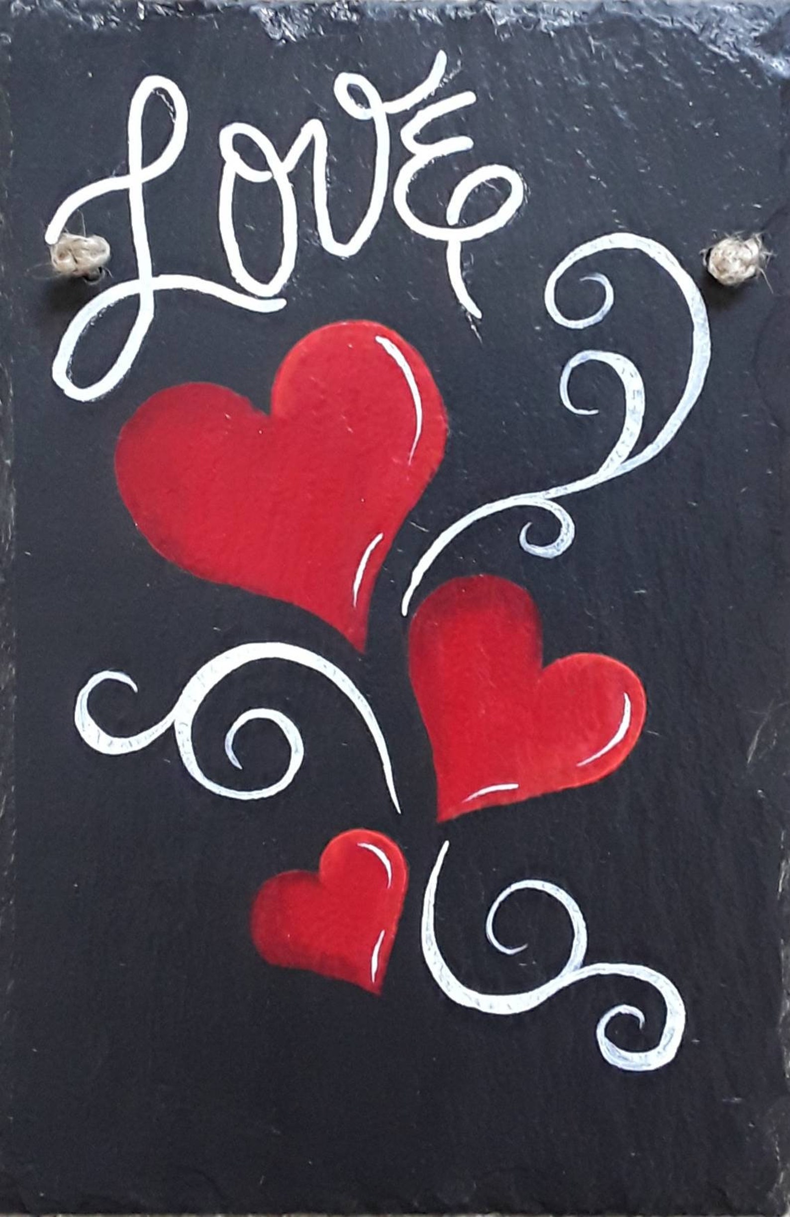Our hearts of Love Slate - Etsy