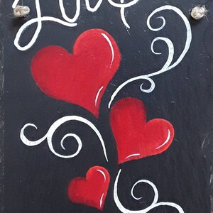 Our hearts of Love Slate - Etsy