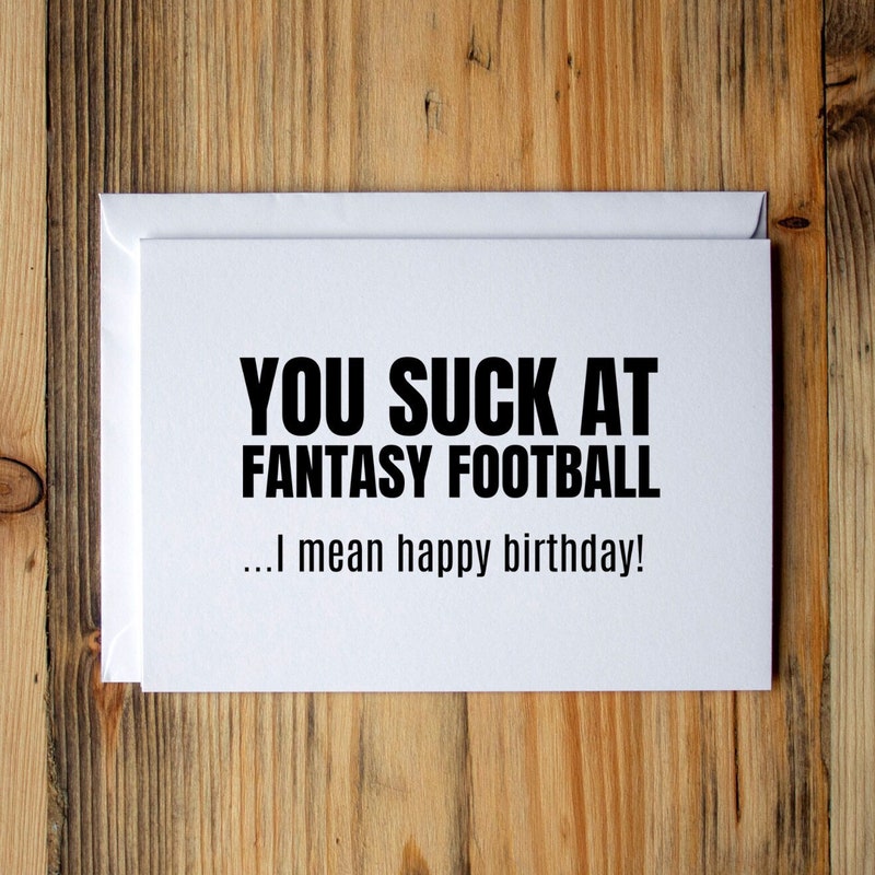 Funny Football Birthday Cards - Etsy