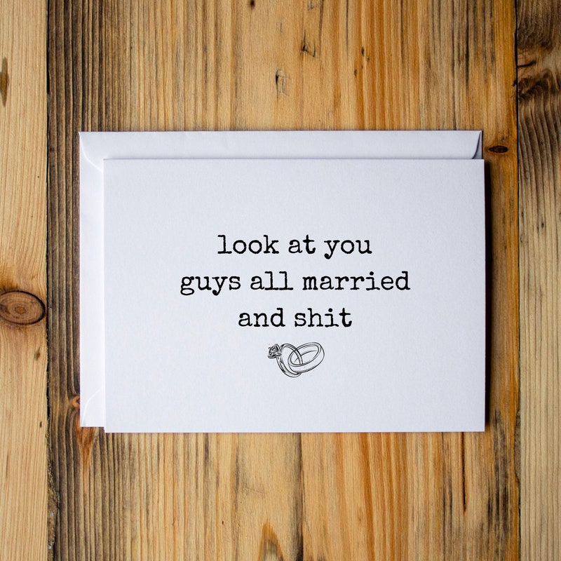 Funny Wedding Cards - Etsy