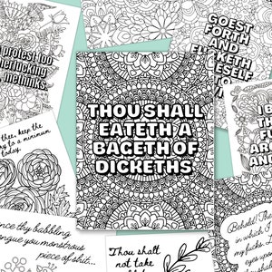 Printable Coloring Sheets, Swear Coloring Pages, Adult Coloring Pages ...