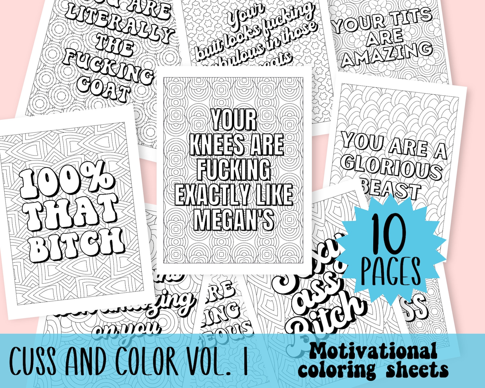 Motivational Coloring Book Printable Coloring Pages Adult - Etsy