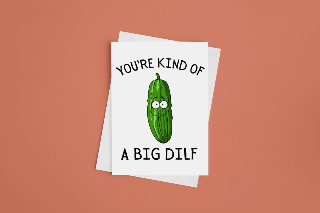 You're a Big Dill, Funny Father's Day Card From Wife, Happy Father's ...