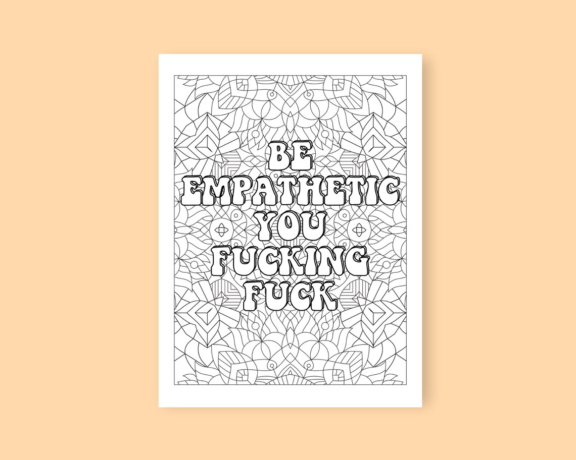 Swear Words Coloring Pages, Adult Coloring Pages, Printable Coloring ...