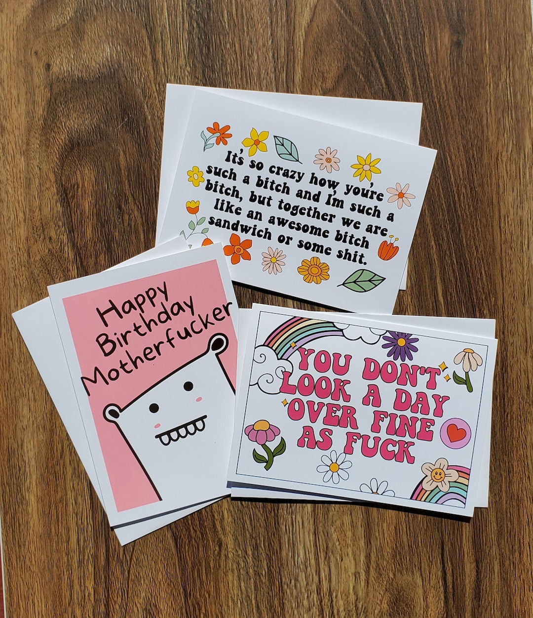 Pick Any 3 Cards, Funny Birthday Cards, Bday Card Friend, Funny Bday ...