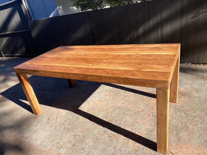 Wood Dining Table | Farmhouse Style / Kitchen/ Patio Table | Antique ...