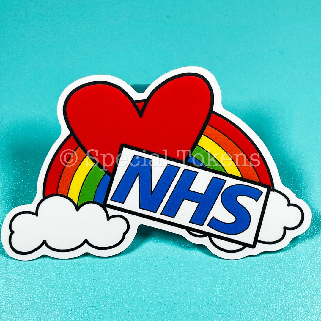 Thankful for the NHS Rainbow Sticker - Etsy