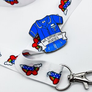 We Support Our Nurses Enamel Pin Badge - Etsy