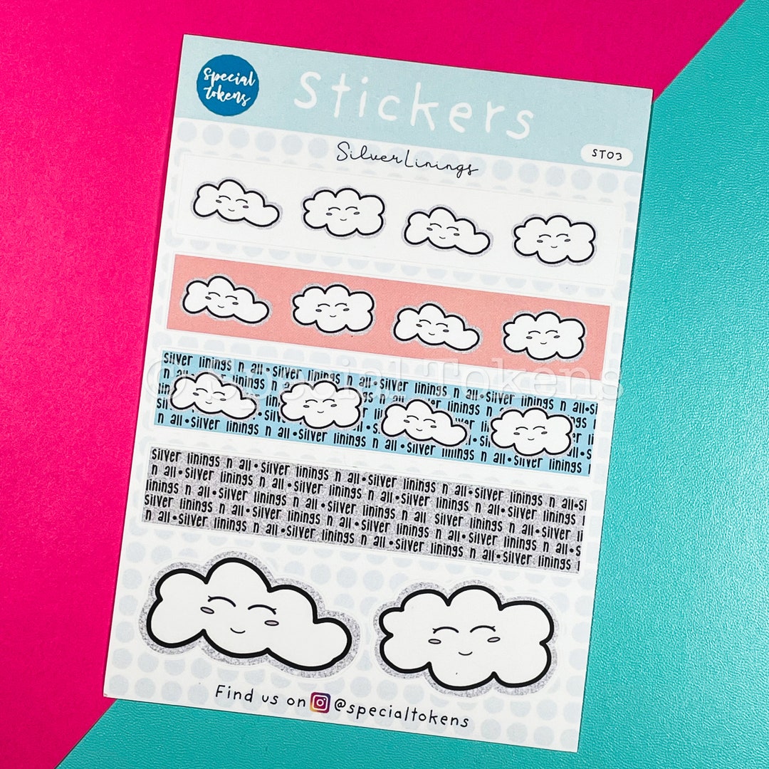 Silver Linings Sticker Sheet - Etsy