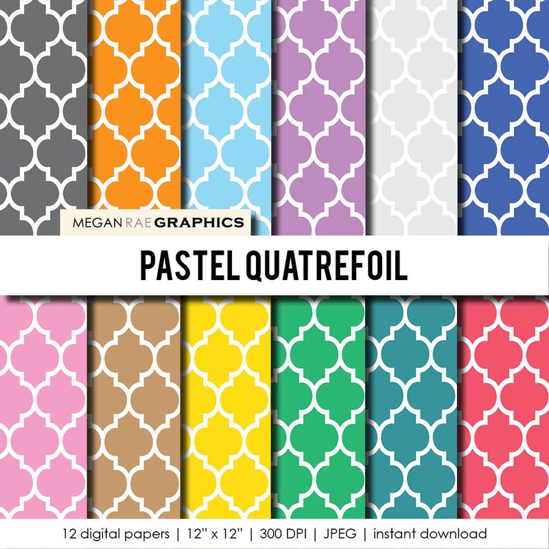 Quatrefoil Wallpaper - Etsy