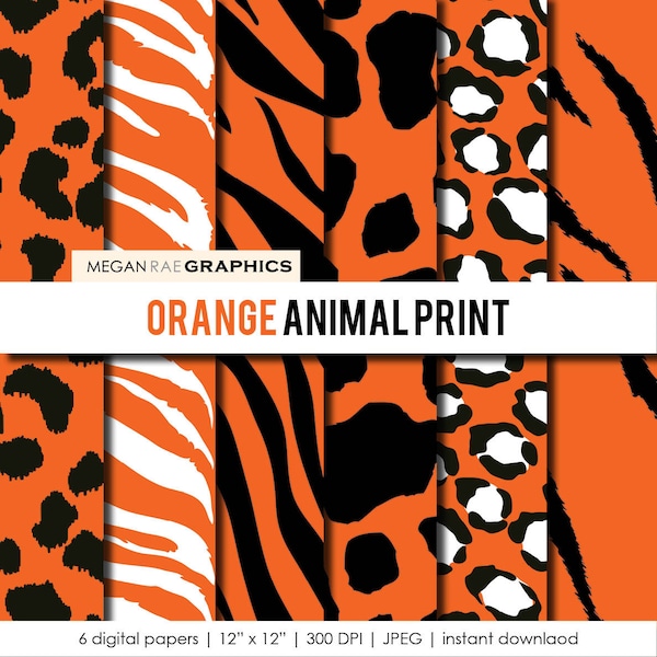 Animal Print Papers - Etsy