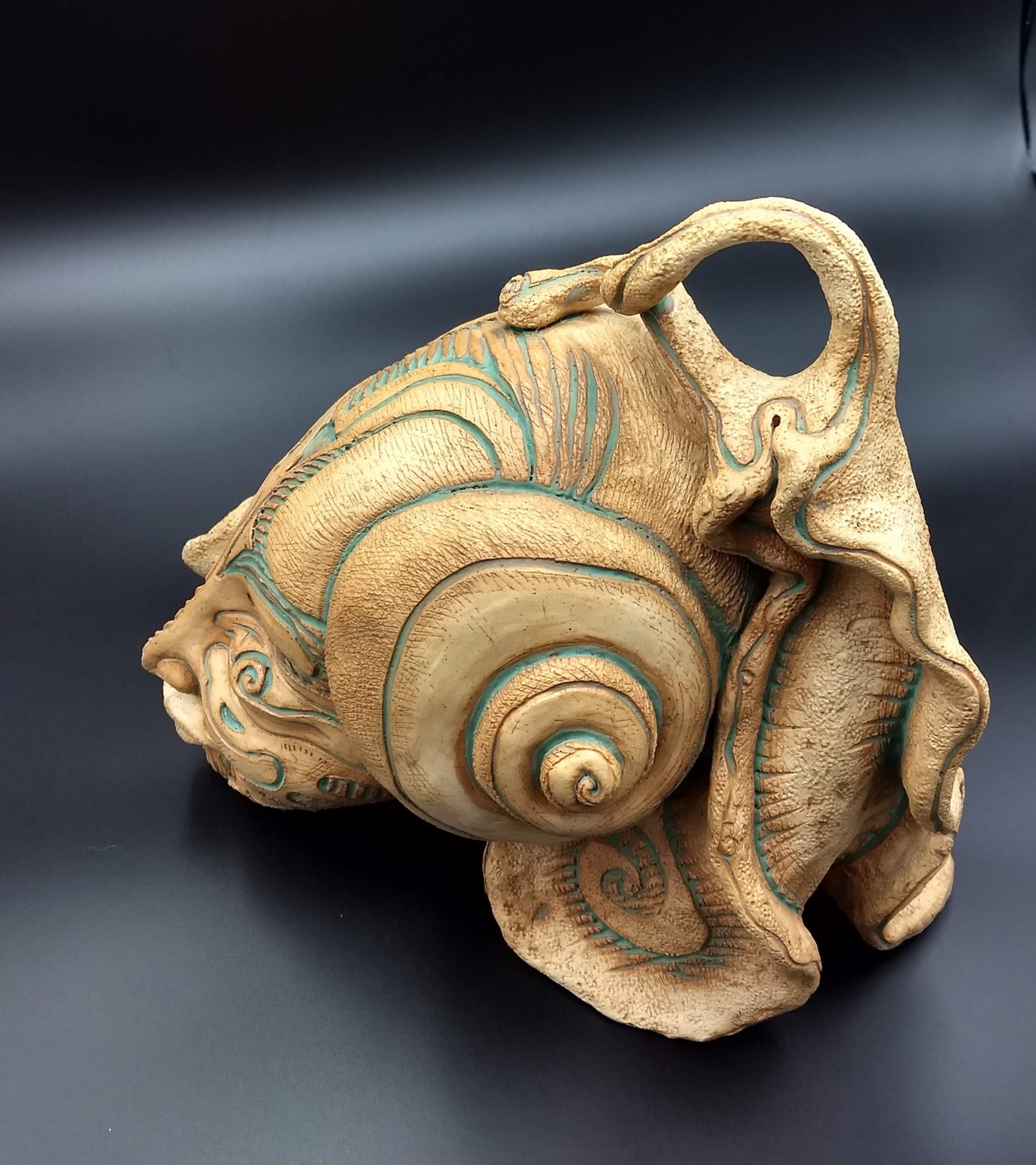 Snail. Clay Sculpture. - Etsy