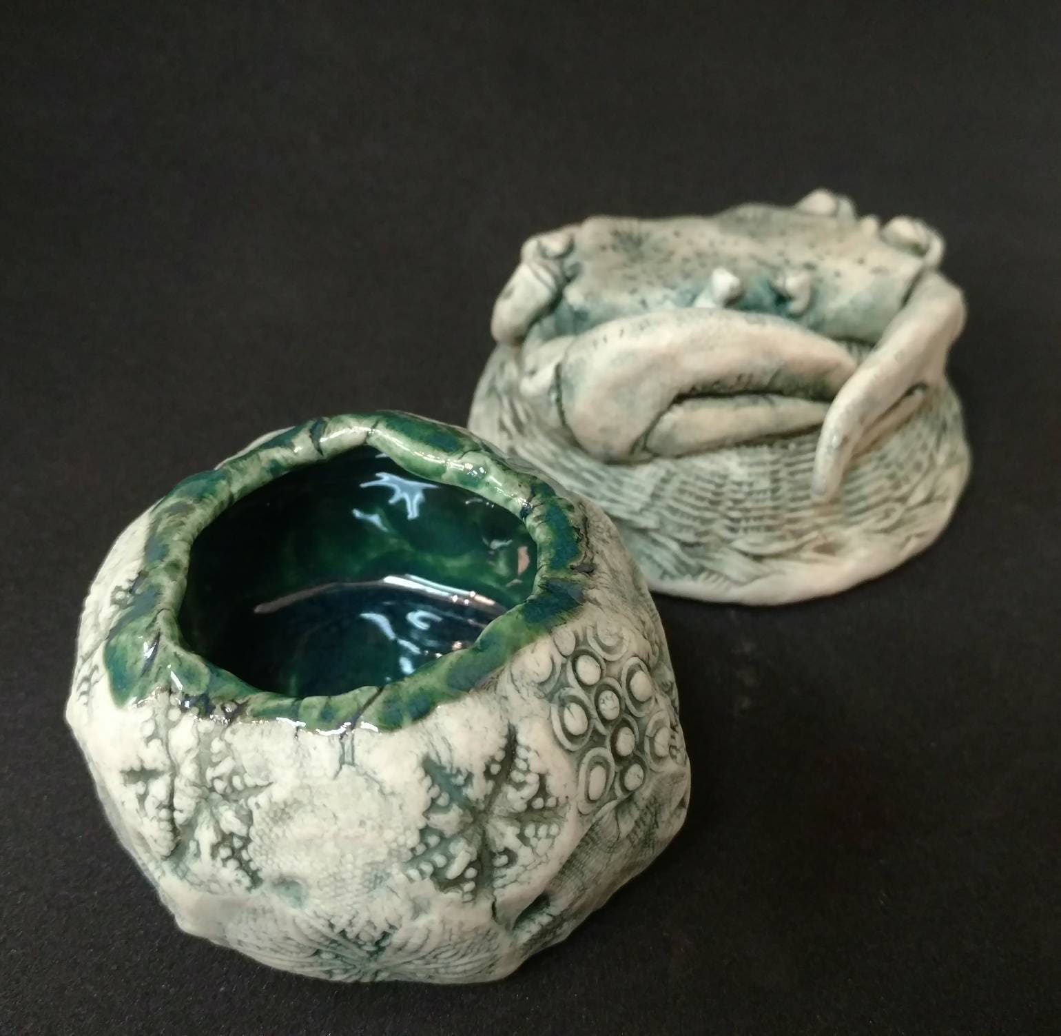 Porcelain Box With Crab on the Top. - Etsy