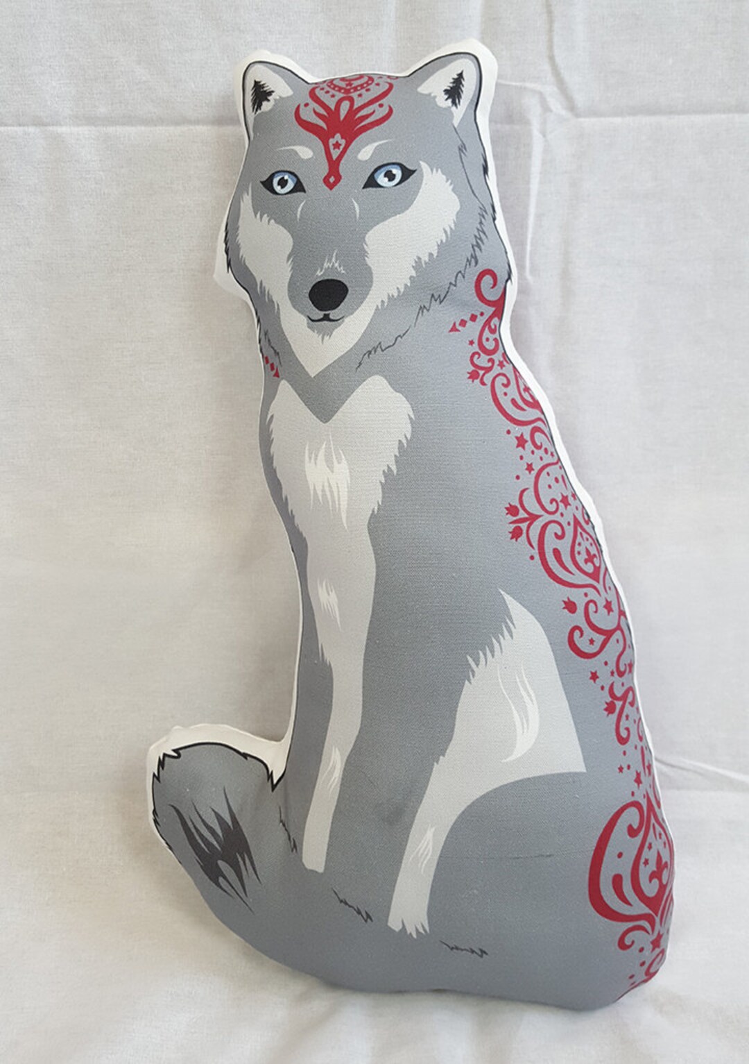 Wolf Doll/pillow Grey Wolf Rayne Redwolf - Etsy