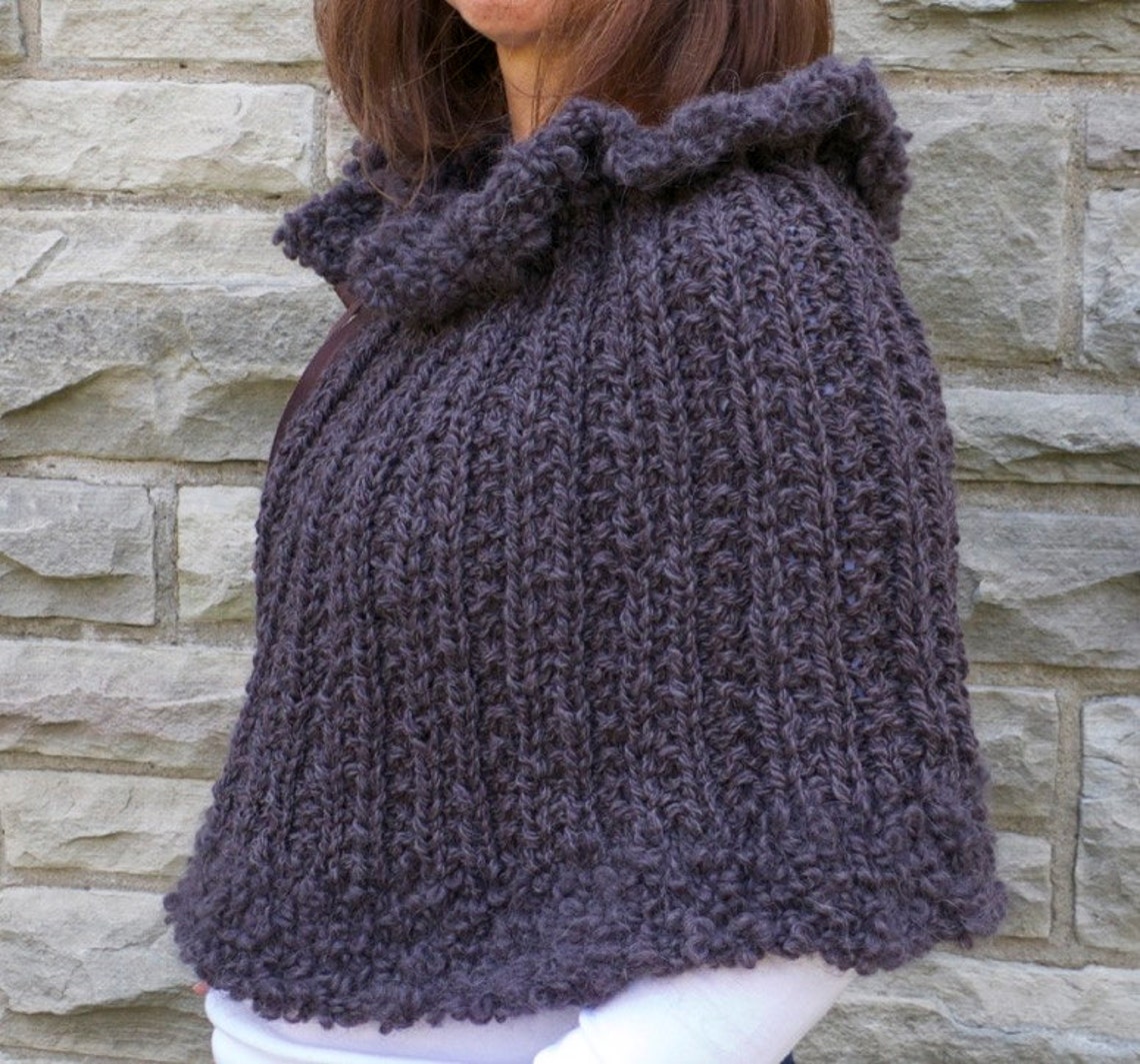 Hand-knit Capelet - Etsy