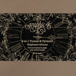 2 in 1 Tunnel & Pyramid Chipboard 8 X 8 Album - Etsy