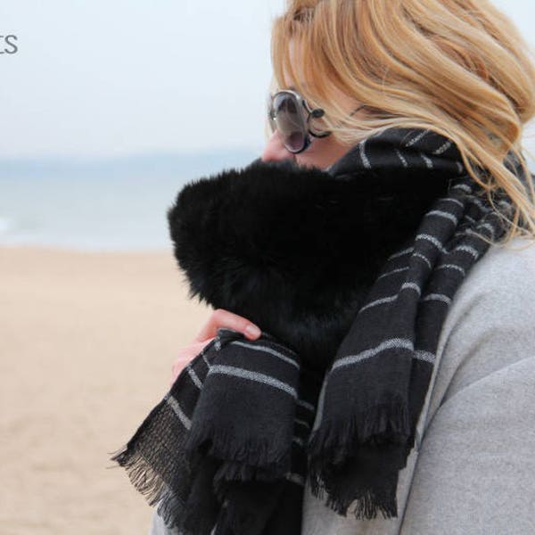 Rabbit Fur Scarf - Etsy