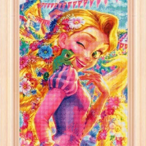 Fairy Tale Princess Tangled 703 Modern Cross Stitch Pattern | Etsy