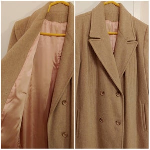 Vintage 1970s Camel Hair and Wool Coat, Fully Lined Long Coat - Etsy