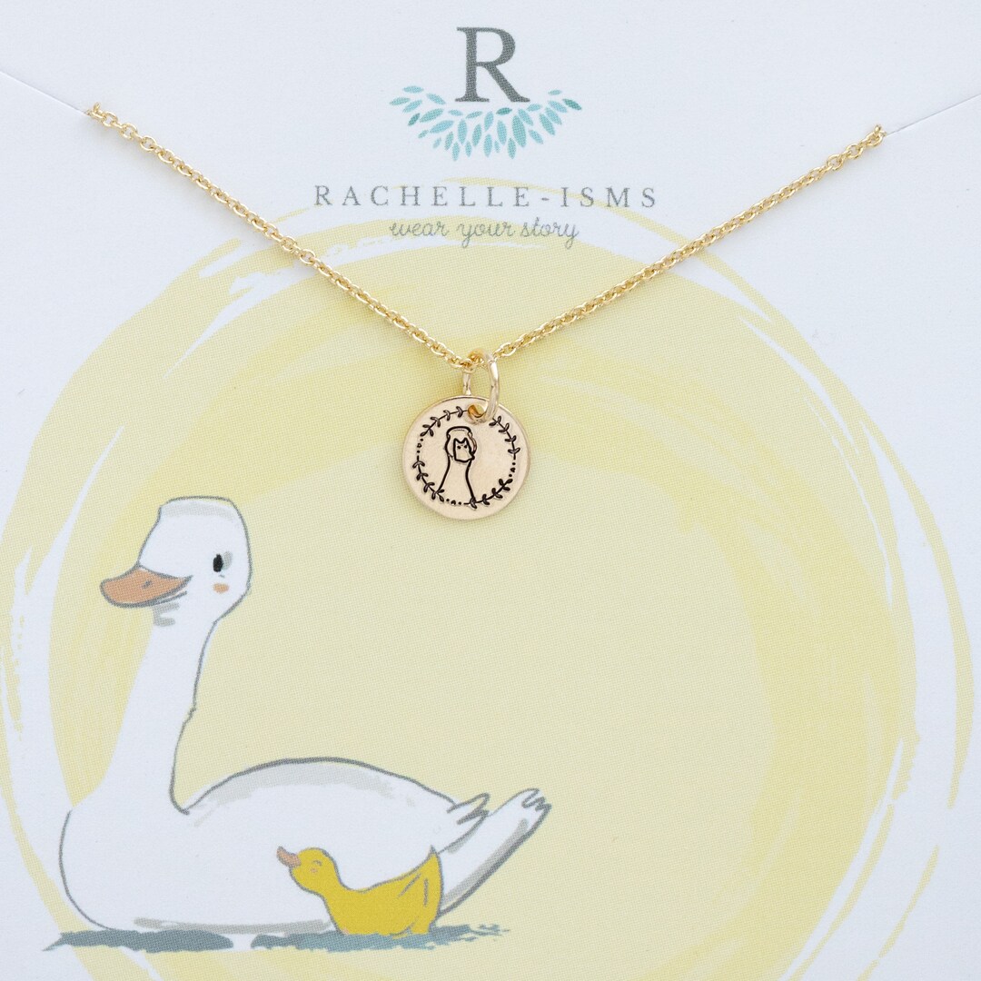 Duck Necklace - Sterling Jewelry for Duck Lover Necklace Gift for Her ...